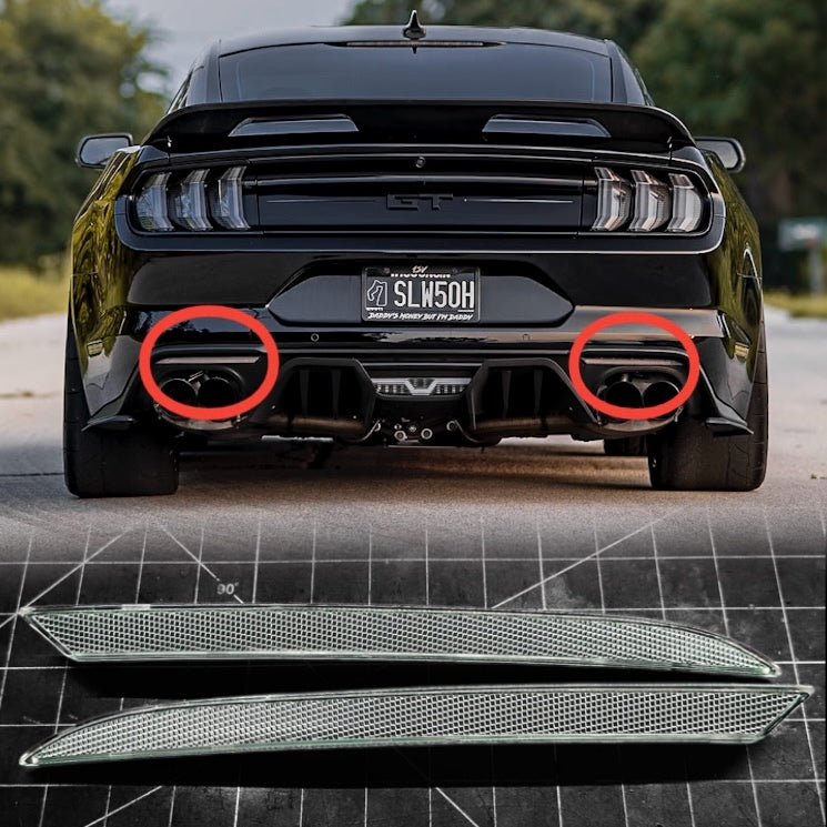 2018–2023 Mustang Rear Diffuser Reflectors – Simp Built